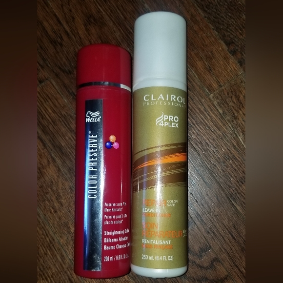 Wella | Hair | 2 New Wella Color Preserve Straightening Balm And ...